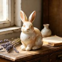 China Customized Color Waterproof UV Sun-proof Easter Bunny Sculpture for Outdoor Commercial Decor for sale