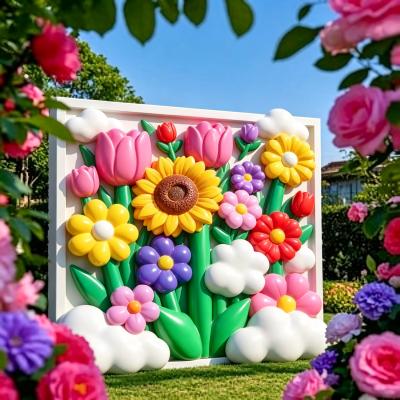 China Double-Sided UV-Resistant Fiberglass Sculpture Art Display Wall with Customizable Size 3D Backdrop for sale