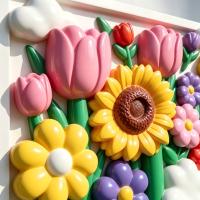 China Double-Sided UV-Resistant Fiberglass Sculpture Art Display Wall with Customizable Size 3D Backdrop for sale