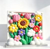 China Double-Sided UV-Resistant Fiberglass Sculpture Art Display Wall with Customizable Size 3D Backdrop for sale