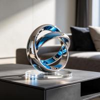 China Luxury Mirror Polished Custom Size Metal Sculpture Art Decor in Food-Grade Stainless Steel for sale