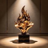 China Luxury Mirror Polished Custom Size Metal Sculpture Art Decor in Food-Grade Stainless Steel for sale