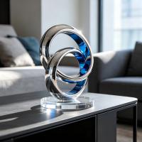 China Luxury Mirror Polished Custom Size Metal Sculpture Art Decor in Food-Grade Stainless Steel for sale