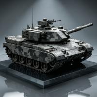 China Custom Stainless Steel Art Tank Sculpture with 8K Ultra HD Landscape Display and Corrosion Resistant Finish for sale