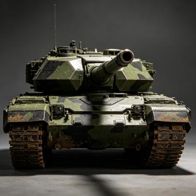 China Custom Stainless Steel Art Tank Sculpture with 8K Ultra HD Landscape Display and Corrosion Resistant Finish for sale