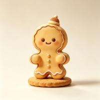 China 6 Styles Premium Eco-Friendly Resin Gingerbread Man Figurine with Hand-Painted Details Christmas Cookie Ornament for sale