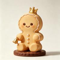 China 6 Styles Premium Eco-Friendly Resin Gingerbread Man Figurine with Hand-Painted Details Christmas Cookie Ornament for sale
