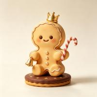 China 6 Styles Premium Eco-Friendly Resin Gingerbread Man Figurine with Hand-Painted Details Christmas Cookie Ornament for sale