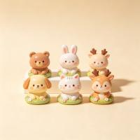 China Custom Hand-Painted Anti-Drop Mini Resin Animal Figurines with 5 Classic Themed Collections Blind Box Ornaments for sale