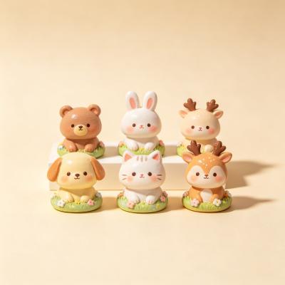 China Custom Hand-Painted Anti-Drop Mini Resin Animal Figurines with 5 Classic Themed Collections Blind Box Ornaments for sale