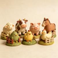 China Custom Hand-Painted Anti-Drop Mini Resin Animal Figurines with 5 Classic Themed Collections Blind Box Ornaments for sale