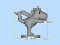 China Customizable Waterproof Anti-UV Cartoon Horse Fiberglass Mascot Statue for Commercial Decor for sale