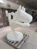 China Customizable Waterproof Anti-UV Cartoon Horse Fiberglass Mascot Statue for Commercial Decor for sale