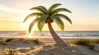 China Commercial Grade Realistic Outdoor Simulation Coconut Tree with Weather-Resistant Materials for Tropical Landscaping for sale