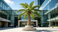 China Commercial Grade Realistic Outdoor Simulation Coconut Tree with Weather-Resistant Materials for Tropical Landscaping for sale