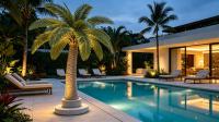 China Commercial Grade Realistic Outdoor Simulation Coconut Tree with Weather-Resistant Materials for Tropical Landscaping for sale