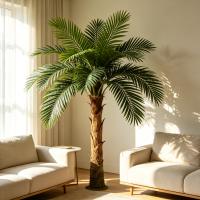 China High Simulation UV-resistant Artificial Palm Tree with Customizable Height for Indoor and Outdoor Decor for sale