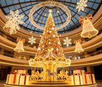 China IP65 Waterproof Customizable RGB Lighting Christmas Light Sculpture with Galvanized Iron Frame for Commercial Holiday Decor for sale