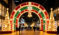 China IP65 Waterproof Customizable RGB Lighting Christmas Light Sculpture with Galvanized Iron Frame for Commercial Holiday Decor for sale