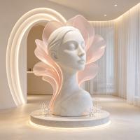 China Customized Beauty Sculpture with Fiberglass Material and Weather-Resistant Coating for Commercial Decor for sale