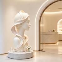 China Customized Beauty Sculpture with Fiberglass Material and Weather-Resistant Coating for Commercial Decor for sale