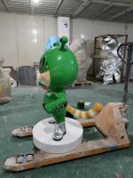 China Customized Color Outdoor Durable Hand-Painted Fiberglass Sculpture for Shopping Mall Park Decor for sale