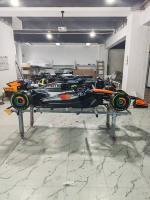 China Private Custom Fiberglass F1 Check-In Sculpture, Life Size Heat-Resistant Racing Art Installation for sale