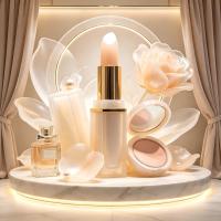 China Customizable Size Luxury Cosmetic Display Sculpture with Automotive Grade Paint and Interactive Function for sale