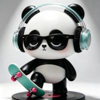 China Customized Size Weather Resistant Fiberglass Sculpture for Commercial Decoration - Panda Statue for sale