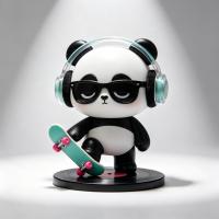 China Customized Size Weather Resistant Fiberglass Sculpture for Commercial Decoration - Panda Statue for sale