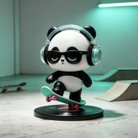 China Customized Size Weather Resistant Fiberglass Sculpture for Commercial Decoration - Panda Statue for sale