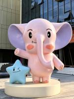 China Customizable Weather Resistant Fiberglass Mascot Sculpture for Child-Friendly Outdoor Decor for sale
