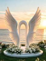 China Weather Resistant Customizable Outdoor Fiberglass Abstract Sculpture for Commercial Landscaping for sale