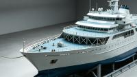 China Giant Custom Fiberglass Vessel Model with Stainless Steel Internal Frame and High Density Reinforced Fiberglass for Dynamic Sculpture for sale