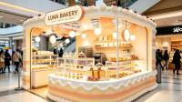 China Custom Fiberglass Bakery Kiosk - Weather-Resistant 7.2m Height Dessert Shop Booth for Malls for sale