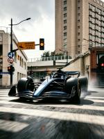 China Large Size Formula Racing Car Model with Premium Metallic Blue Paint and High-Strength Composite Materials for sale