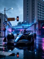 China Large Size Formula Racing Car Model with Premium Metallic Blue Paint and High-Strength Composite Materials for sale