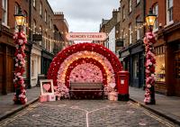 China Customizable Weather-Resistant Valentine's Day Photo Spot with Modular Love Theme Decor for Outdoor Use for sale