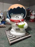 China Weather Resistant Fiberglass Cartoon Mascot Sculpture for Commercial Spaces for sale
