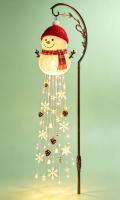 China High Solar Hanging Snowman Christmas Tassel Light with Waterproof IP65 and RGB DMX 512 Dynamic Sculpture for sale