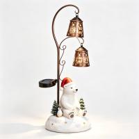 China Christmas Polar Bear with Penguin Solar Garden Light Statue - Solar Powered Weather Resistant Interactive Holiday Decor for sale