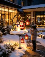 China 2.5M Fiberglass Solar LED Sculpture with RGB DMX 512 Lighting for Christmas Festive Display for sale