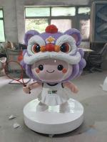 China Customized UV Resistant Fiberglass Sculpture with Automotive Grade Paint for Mascot Statue for sale