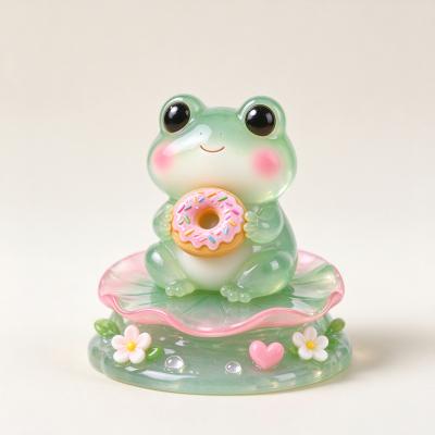 China Hand-painted Waterproof Resin Figurine Desktop Sculpture with Customized Designs Acceptable for Kawaii Decor for sale