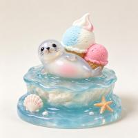 China Hand-painted Waterproof Resin Figurine Desktop Sculpture with Customized Designs Acceptable for Kawaii Decor for sale