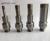 China Big Diameter 120mm Threaded Glass diamond core drill bits for glass drilling holes for sale