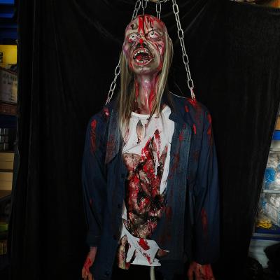 China Realistic Haunted House Props for Halloween Decorations 6ft Animatronic Ghost for sale