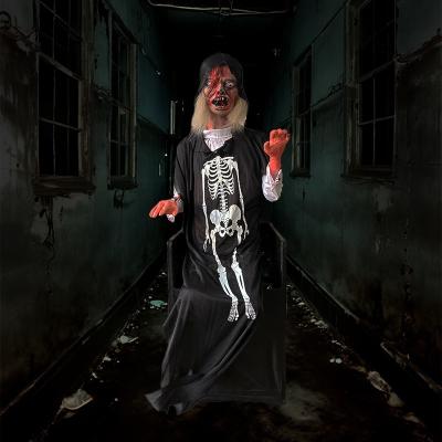 China Inflatable Haunted Castle Halloween Decoration 10ft Tall with Blower OEM Custom for sale