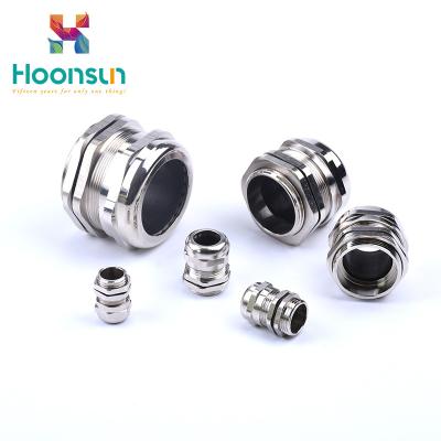 China Nickel Plated Brass Cable Gland M20x1.5 Waterproof IP68 for 6-12mm Cables for sale