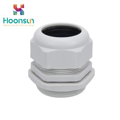 China IP68 Nylon Cable Gland Dustproof Waterproof M12 to M63 Metric Thread PA66 for sale